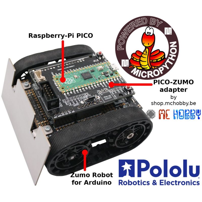 Pico to Zumo Robot adapter - Pico included - FR EBook included